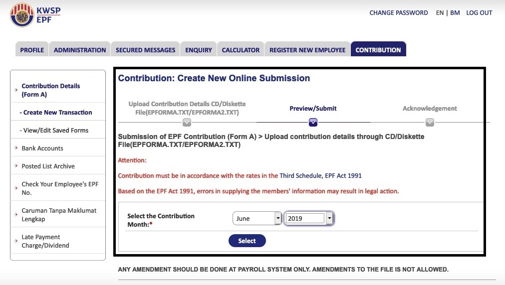 EPF Export Format – iFlexi Knowledge Base