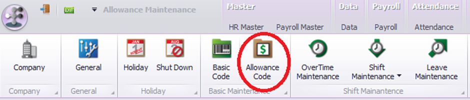 Allowance Maintenance – iFlexi Knowledge Base